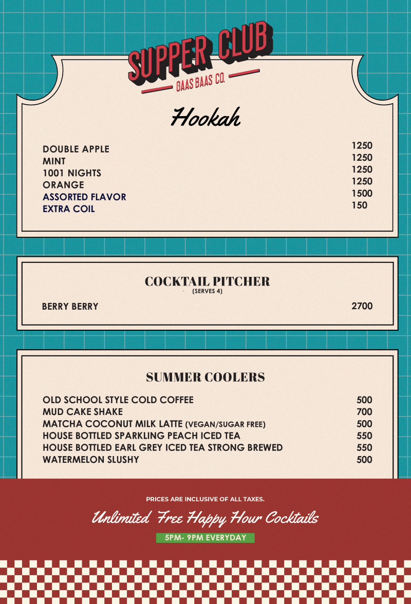 Menu - GassBaasco